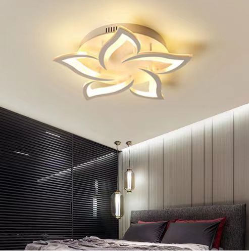 LED Ceiling Light Dimmable Flowers Ceiling Lamp with Remote Control Mo ...